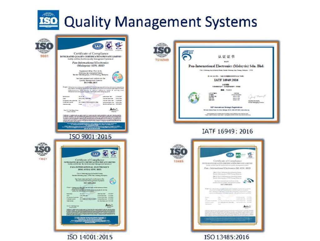 Quality | Pan International Electronics